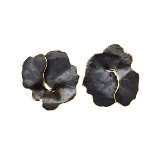 WOODLAND BRONZE BLACK EARRING – Julie Cohn Design