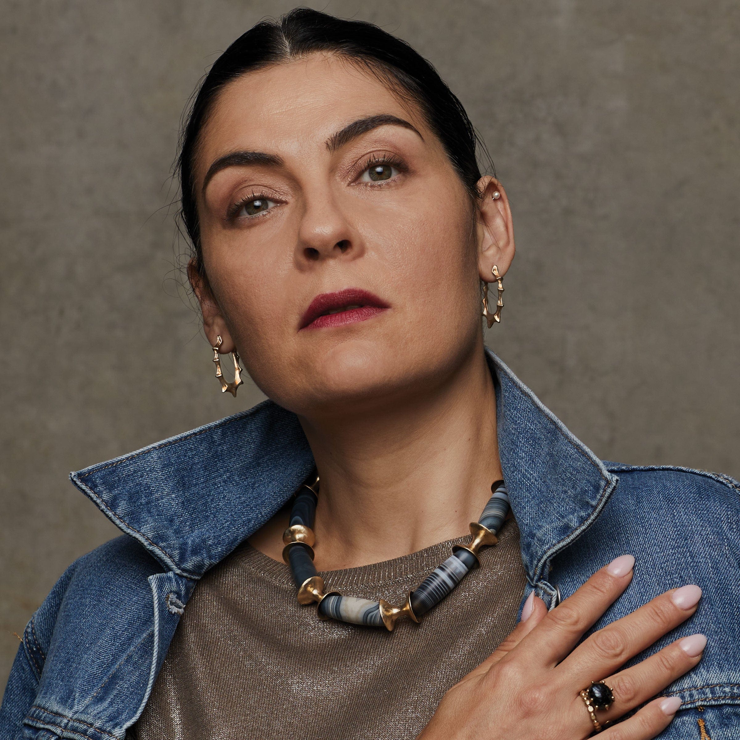 NORSE BRONZE HOOP – Julie Cohn Design