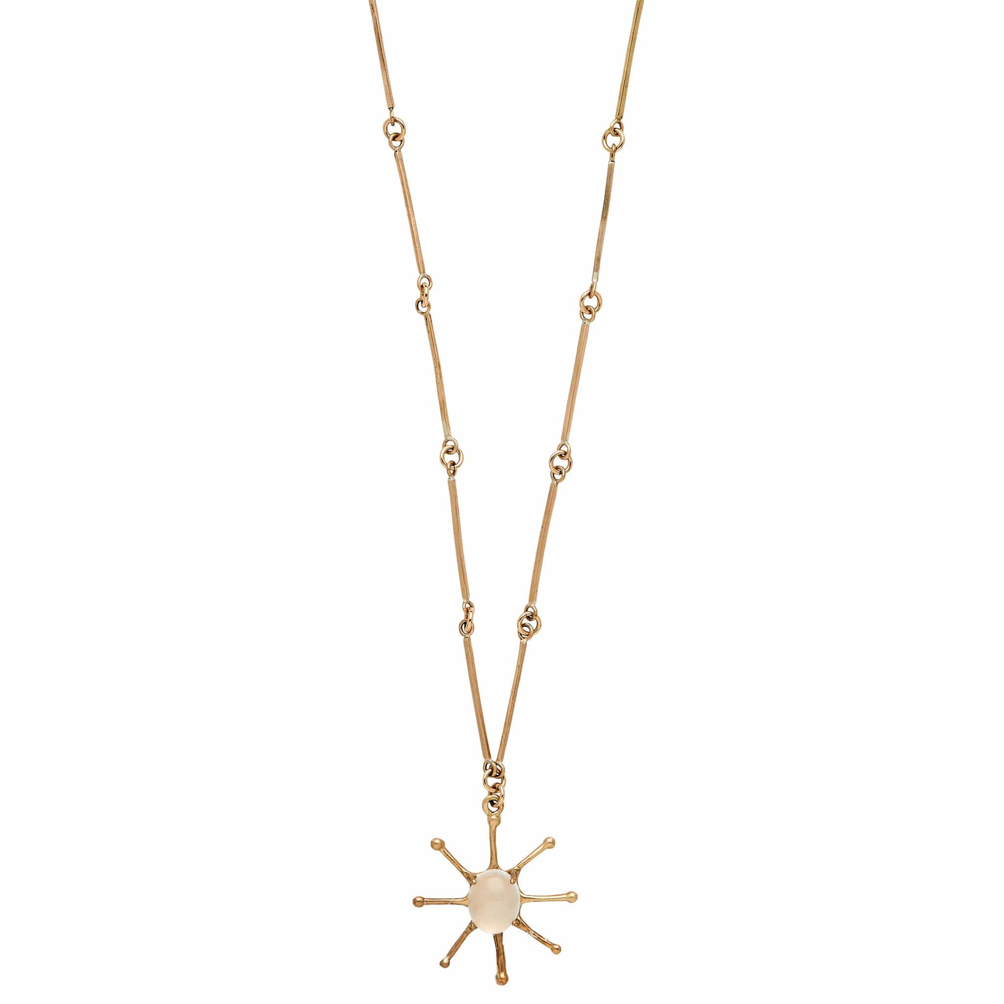 STELLA WHITE QUARTZ BRONZE PENDANT – Julie Cohn Design