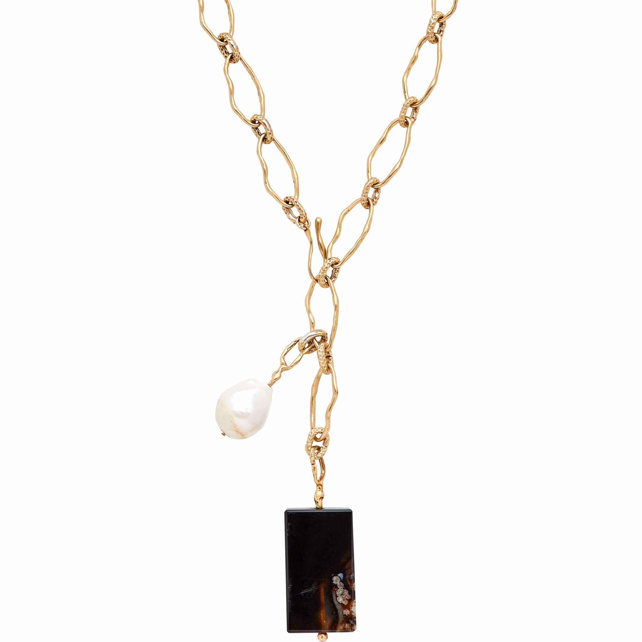 PERLA TABLET BRONZE PEARL NECKLACE – Julie Cohn Design