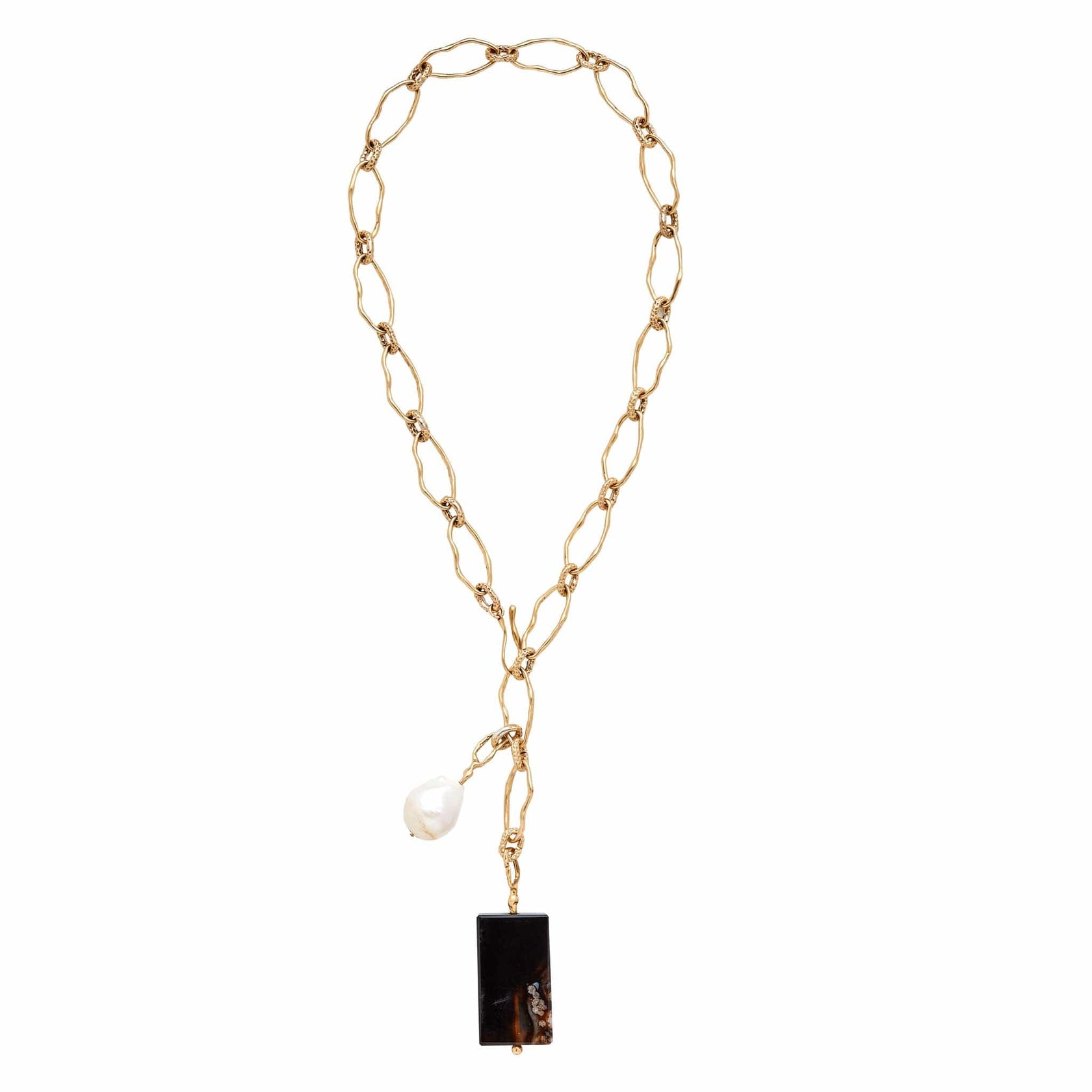 PERLA TABLET BRONZE PEARL NECKLACE – Julie Cohn Design